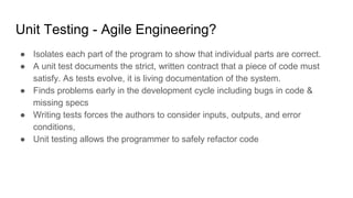 Technical Practices for Agile Engineering - PNSQC 2019 | PPT