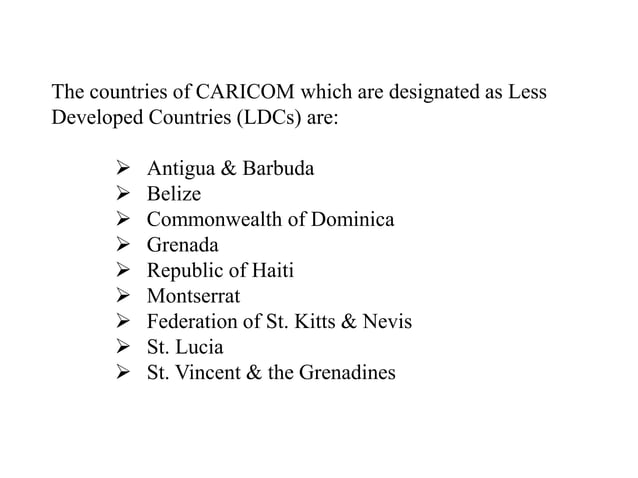 CARICOM - Caribbean Community | PPTX | Political Issues & policy | Politics