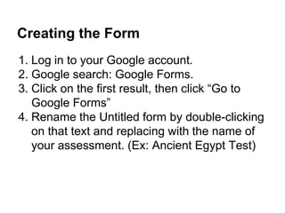 Google Forms Basics | PPTX