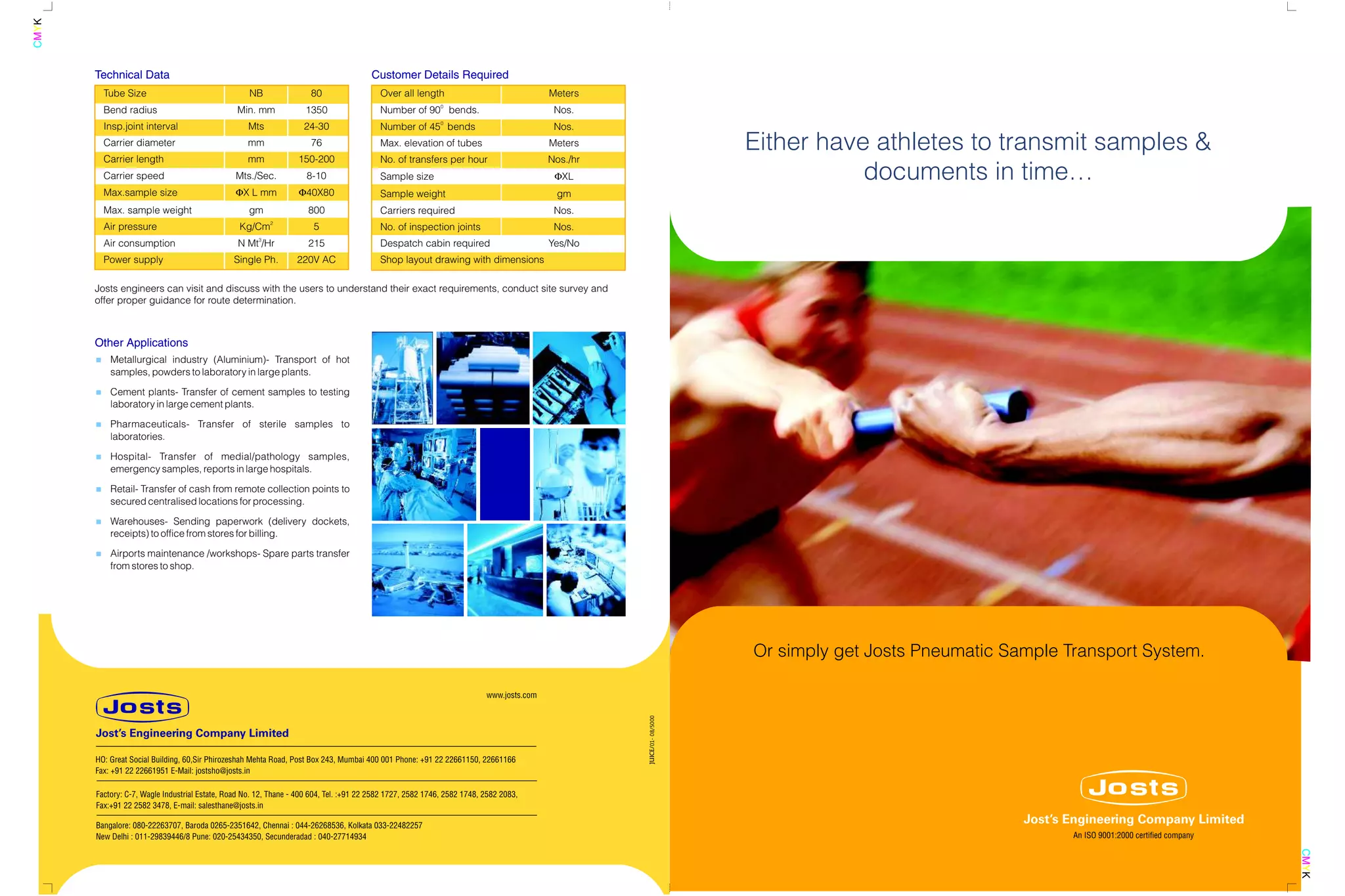 Pneumatic sample transfer system for material handling | PDF