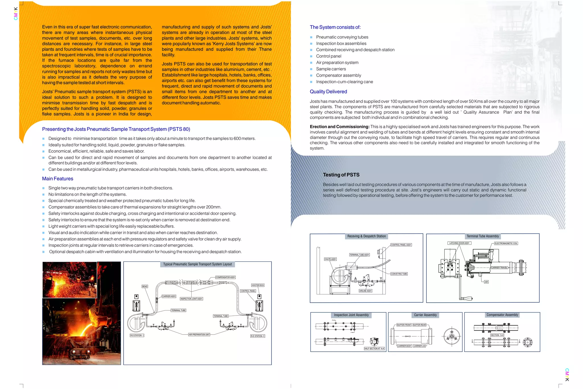 Pneumatic sample transfer system for material handling | PDF
