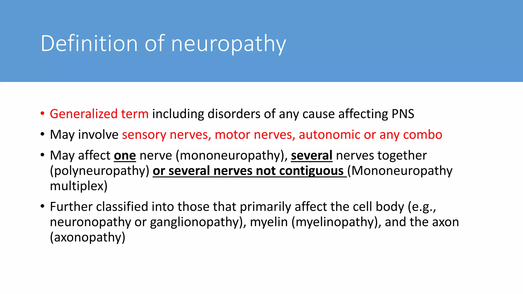 Examination of peripheral neuropathy | PPTX