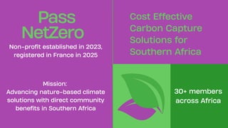 Pass NetZero: Climate Change adaptation nature based solution | NGO ...