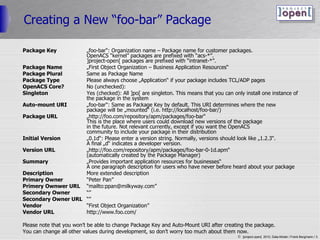 ]project-open[ My First Package | PPT | Free Download