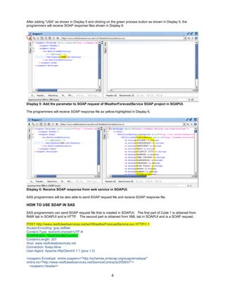 Exchange of data over internet using web service(e.g., soap and rest) in SAS environment | PDF
