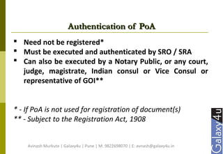 Power of Attorney under The Powers of Attorney Act, 1882 | PPT