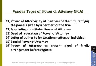 Power of Attorney under The Powers of Attorney Act, 1882 | PPT