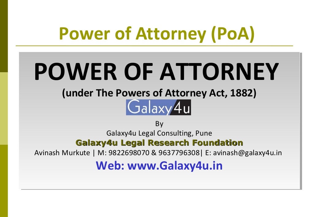 Power Of Attorney Under The Powers Of Attorney Act 1882 power-of-attorney-under-the-powers-of-attorney-act-1882