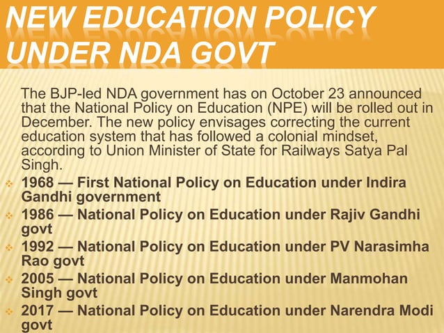 Programme Of Action ,1992 | PPTX | Primary Education | Education