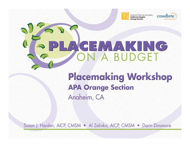 Placemaking On A Budget | PPT