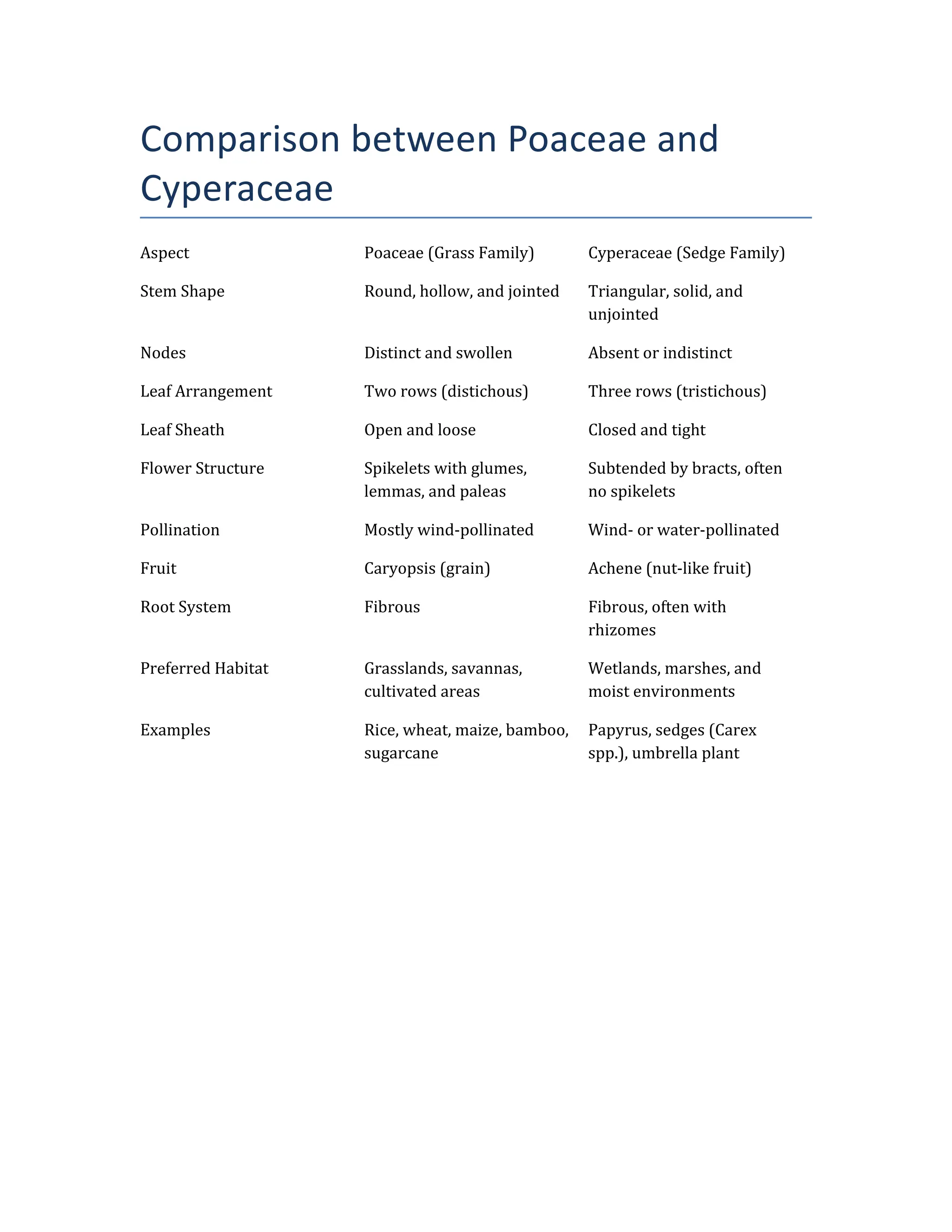 Poaceae_vs_Cyperaceae_Comparison or difference.docx