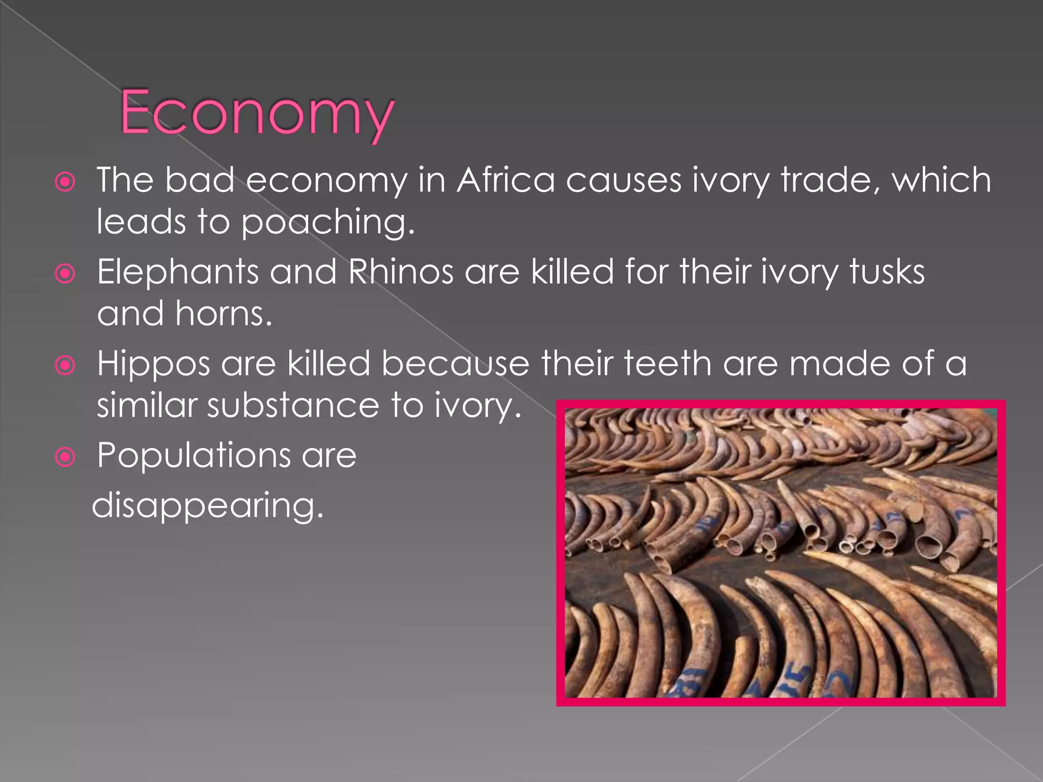 Poaching in africa | PPTX