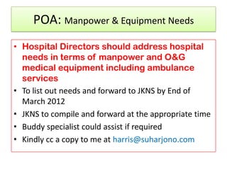 POA for Hospital to achieve MDG 5 | PPTX