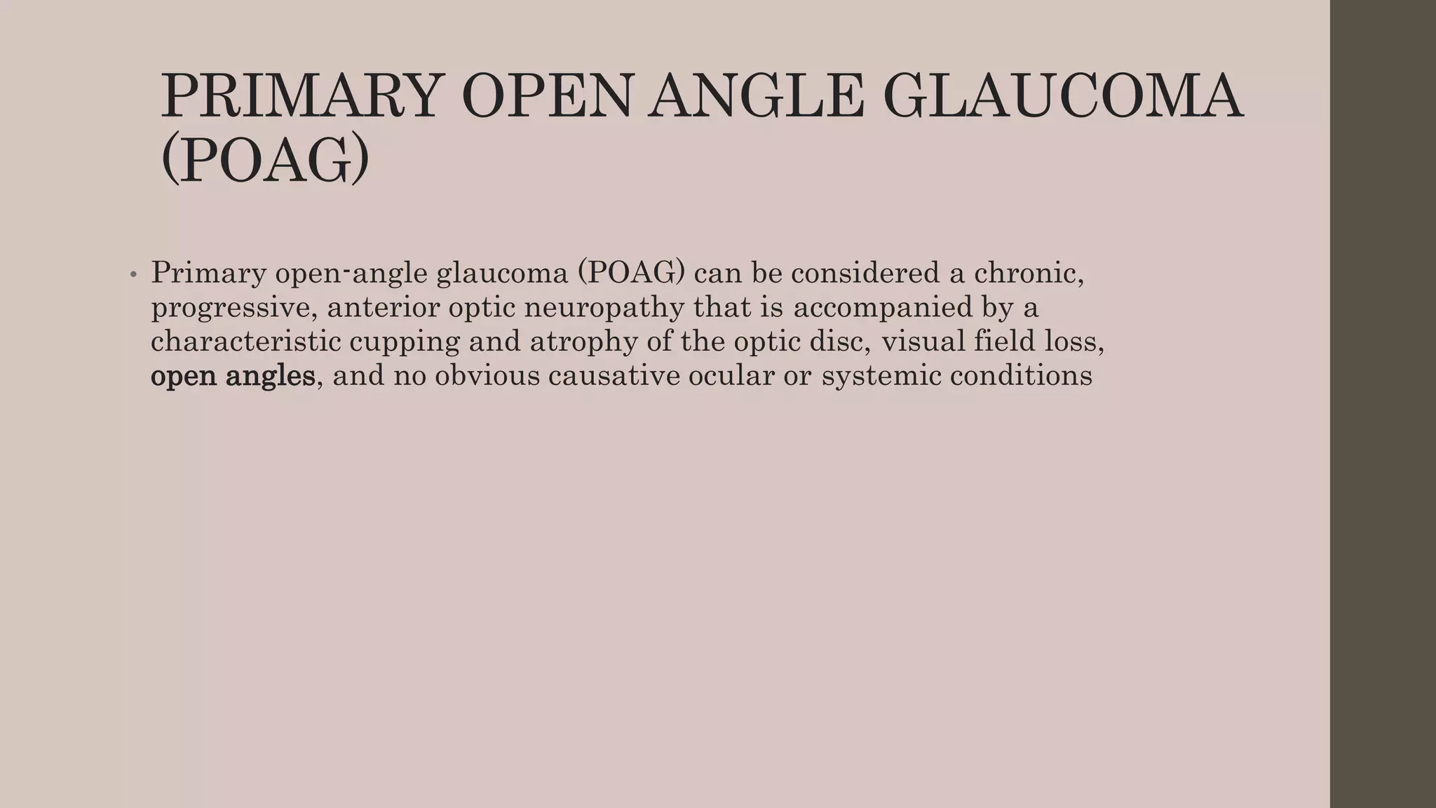 Workup of a case of POAG | PPTX