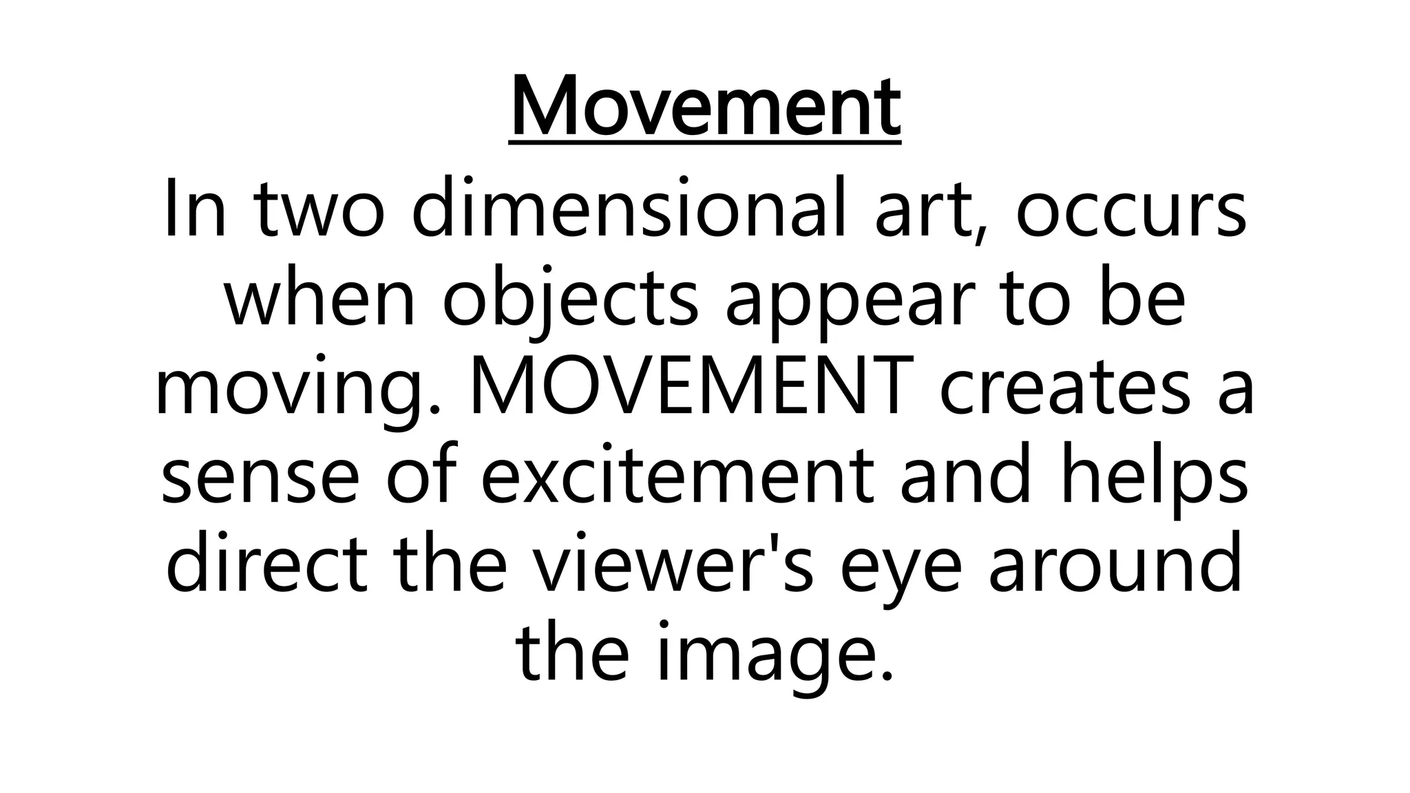 Principles of art: Movement | PPT