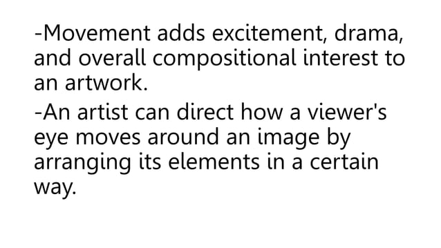Principles of art: Movement