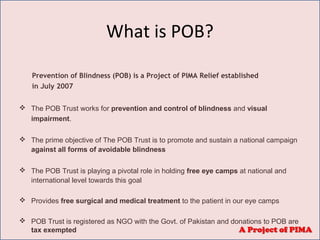 POB Eye Hospital Karachi | PPT