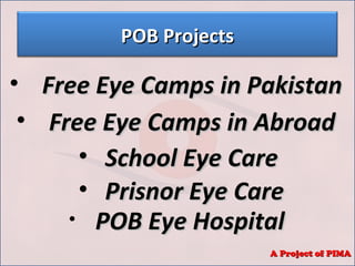 POB Eye Hospital Karachi | PPT