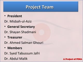 POB Eye Hospital Karachi | PPT
