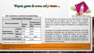 Poblacion wayúu cultura y generalidades | PPTX