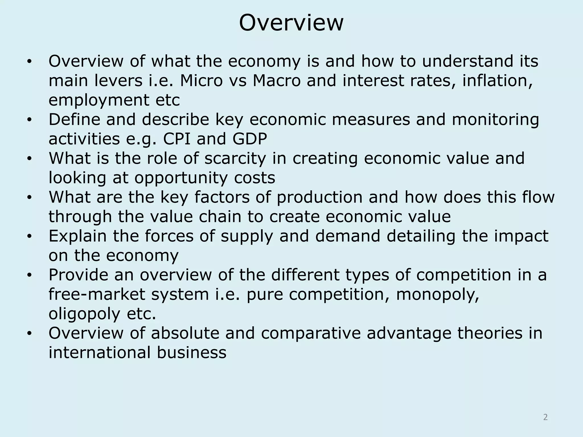 Po b lecture 3 macro economics and regulation students | PPTX