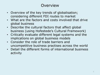 Po b lecture 7 global business models v2 students | PPTX