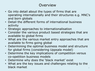 Po b lecture 8 global business models students | PPT