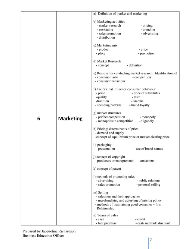 Pob outline | DOCX | Business | Business and Finance