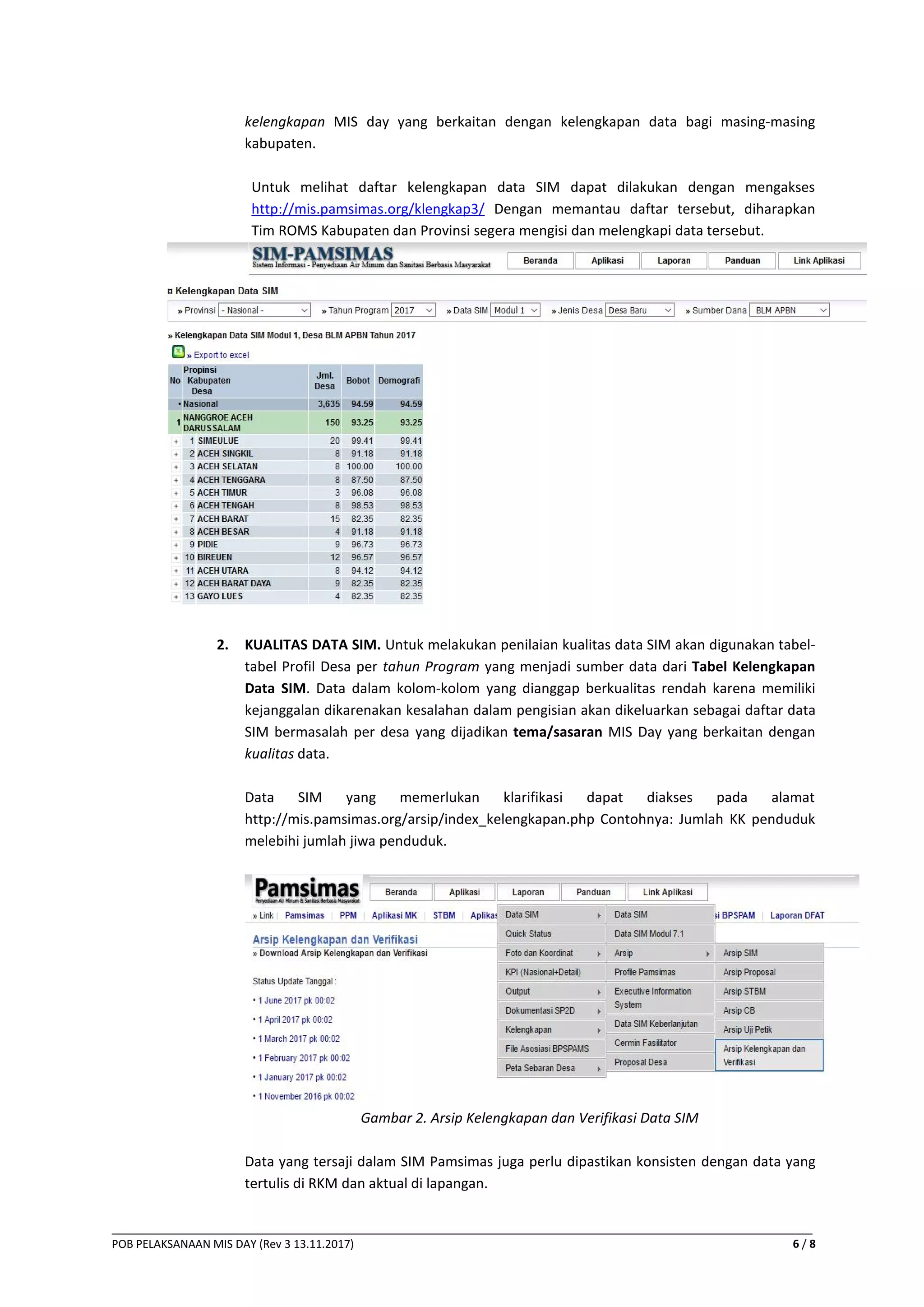 Pob pelaksanaan mis day rev 3 (13.11.17) | PDF