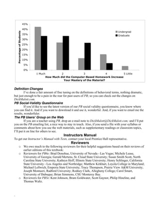 Principles of Behavior: Preface | PDF