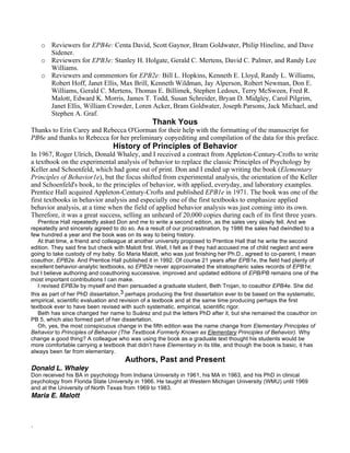 Principles of Behavior: Preface | PDF