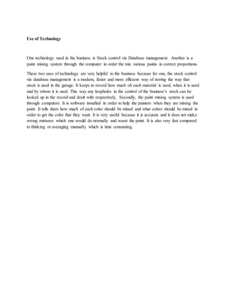 Principles of Business (POB) SBA | DOCX