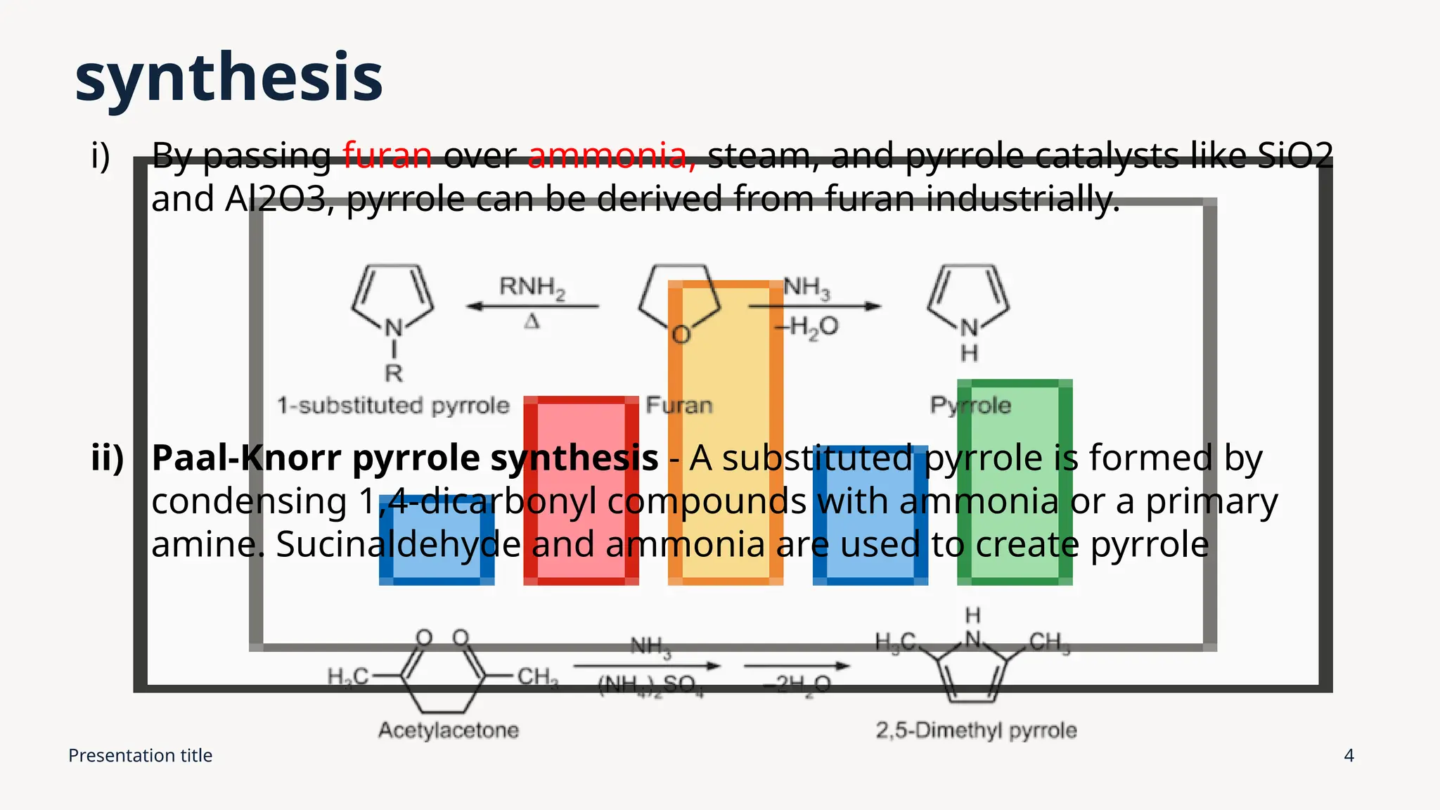 Pyrrole, structure, properties , synthesis, reaction and Uses .pptx