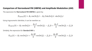 frequency modulation NBFM WBFM in detail | PPTX