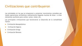 Época antigua de la contabilidad by dayanna galeano | PDF