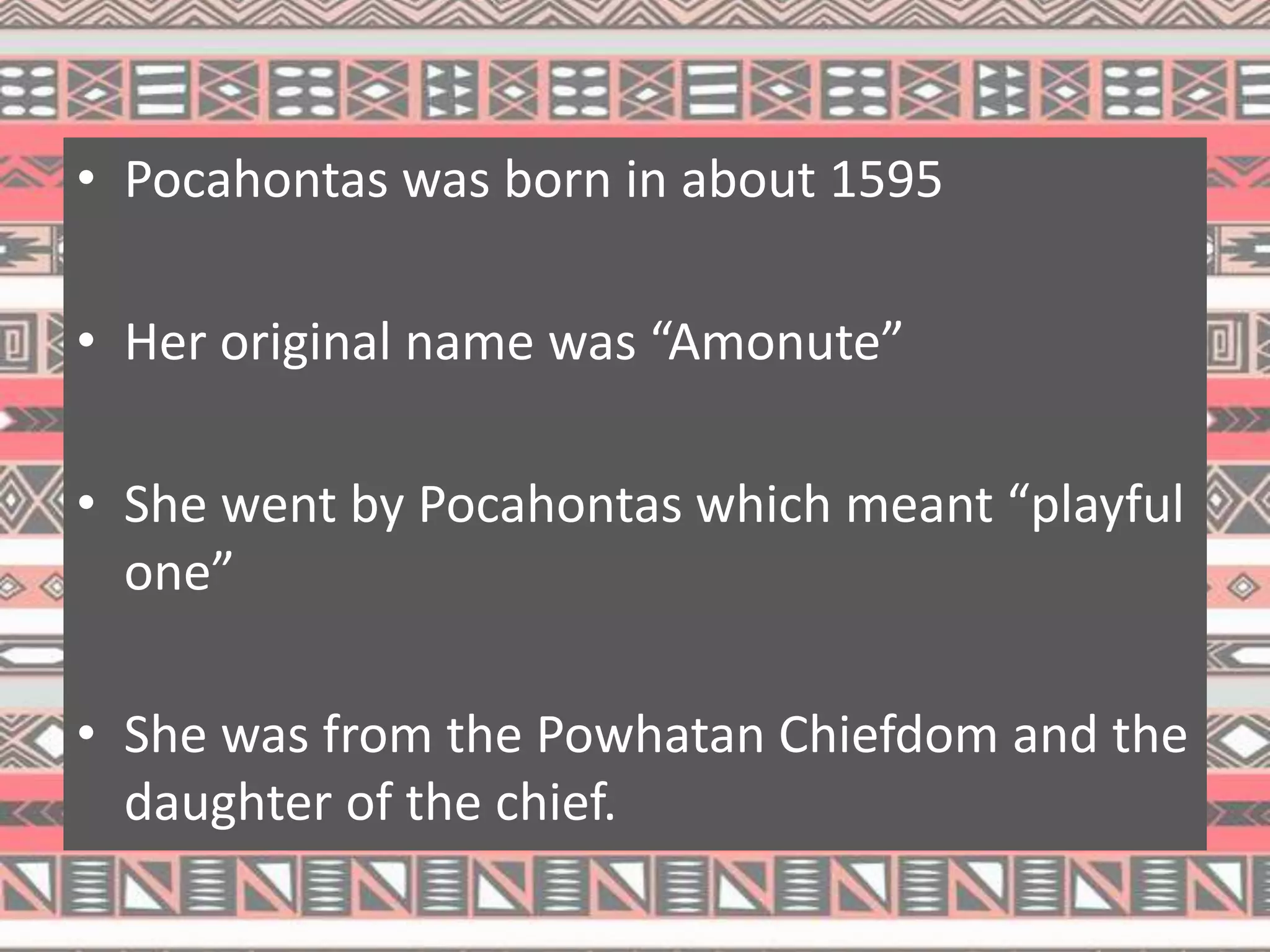 Pocahontas | PPTX