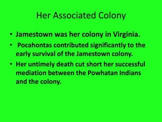Pocahontas Biography M[1].R.[1][1][1][1] | PPT
