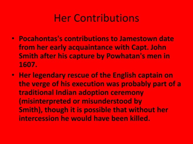 Pocahontas Biography M[1].R.[1][1][1][1] | PPT