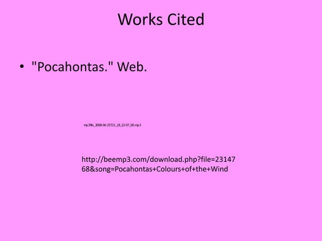 Pocahontas Biography M[1].R.[1][1][1][1] | PPT