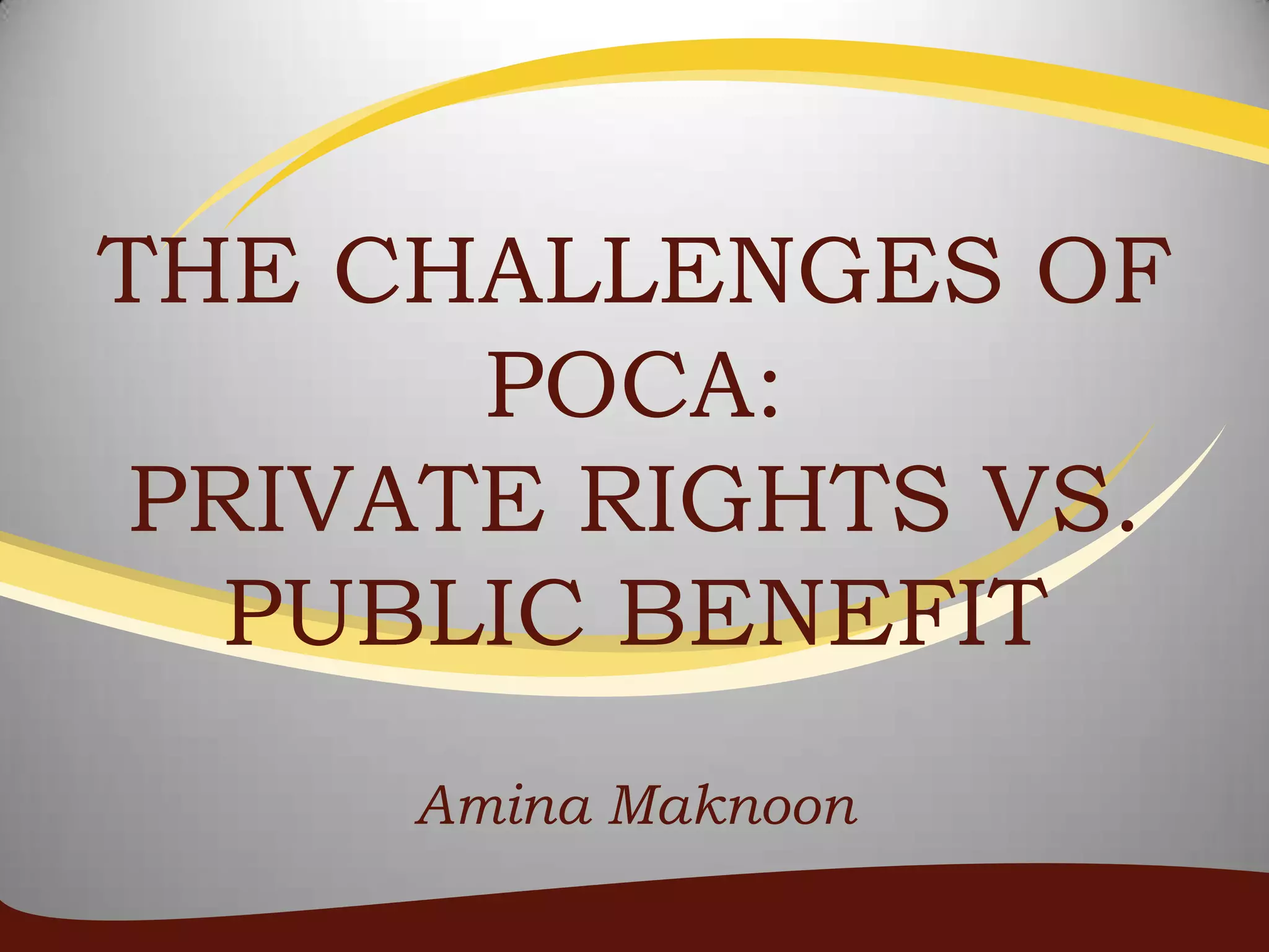 Presentation on POCA Jamaica | PPSX