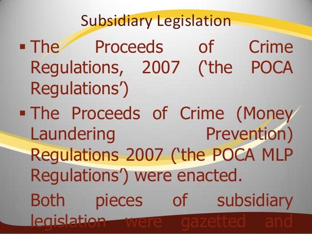 Presentation on POCA Jamaica