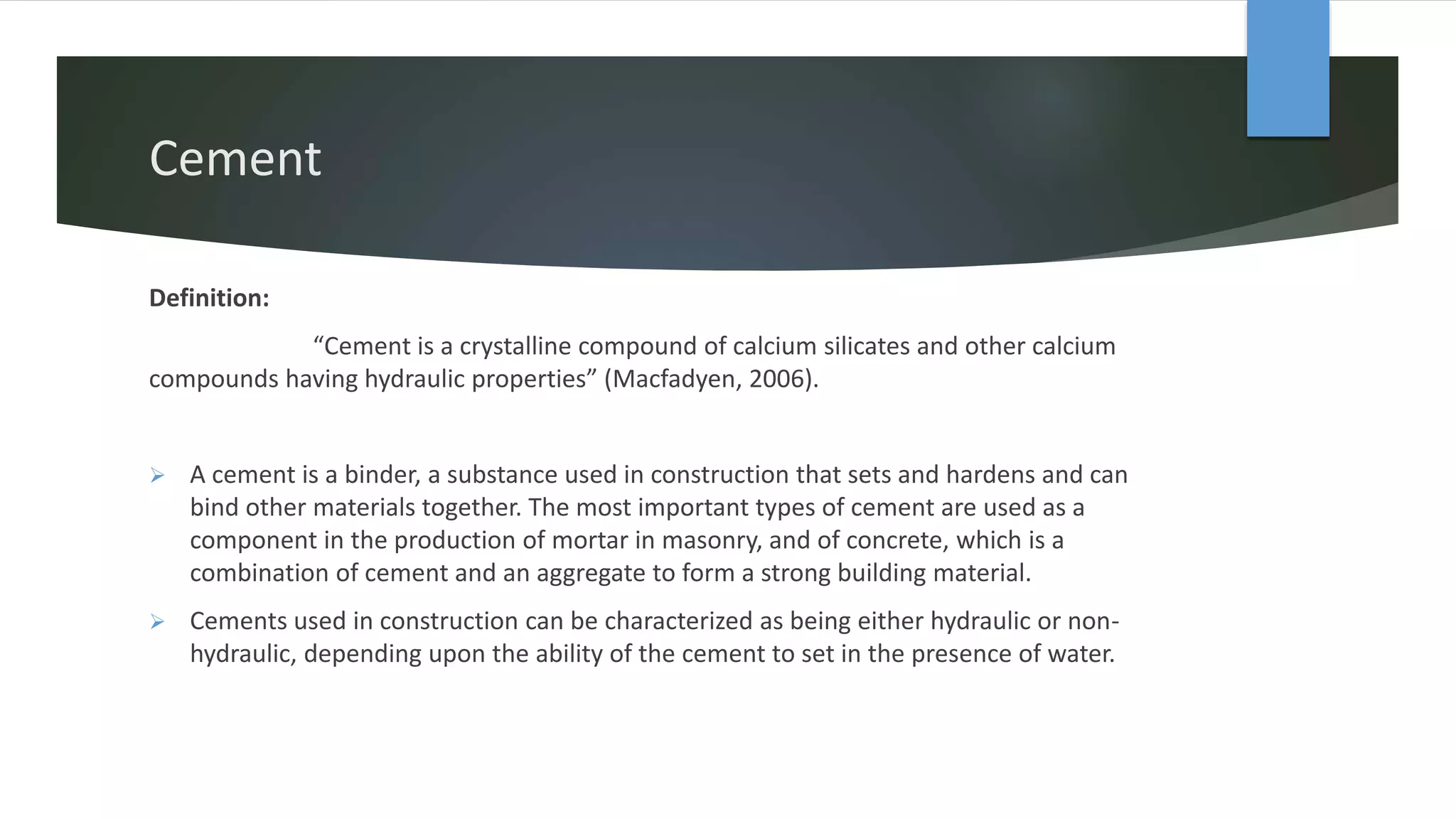 Properties of Concrete (cement) | PPT