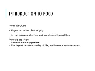 Post Operative Cognitive Dysfunction Presentation.pptx