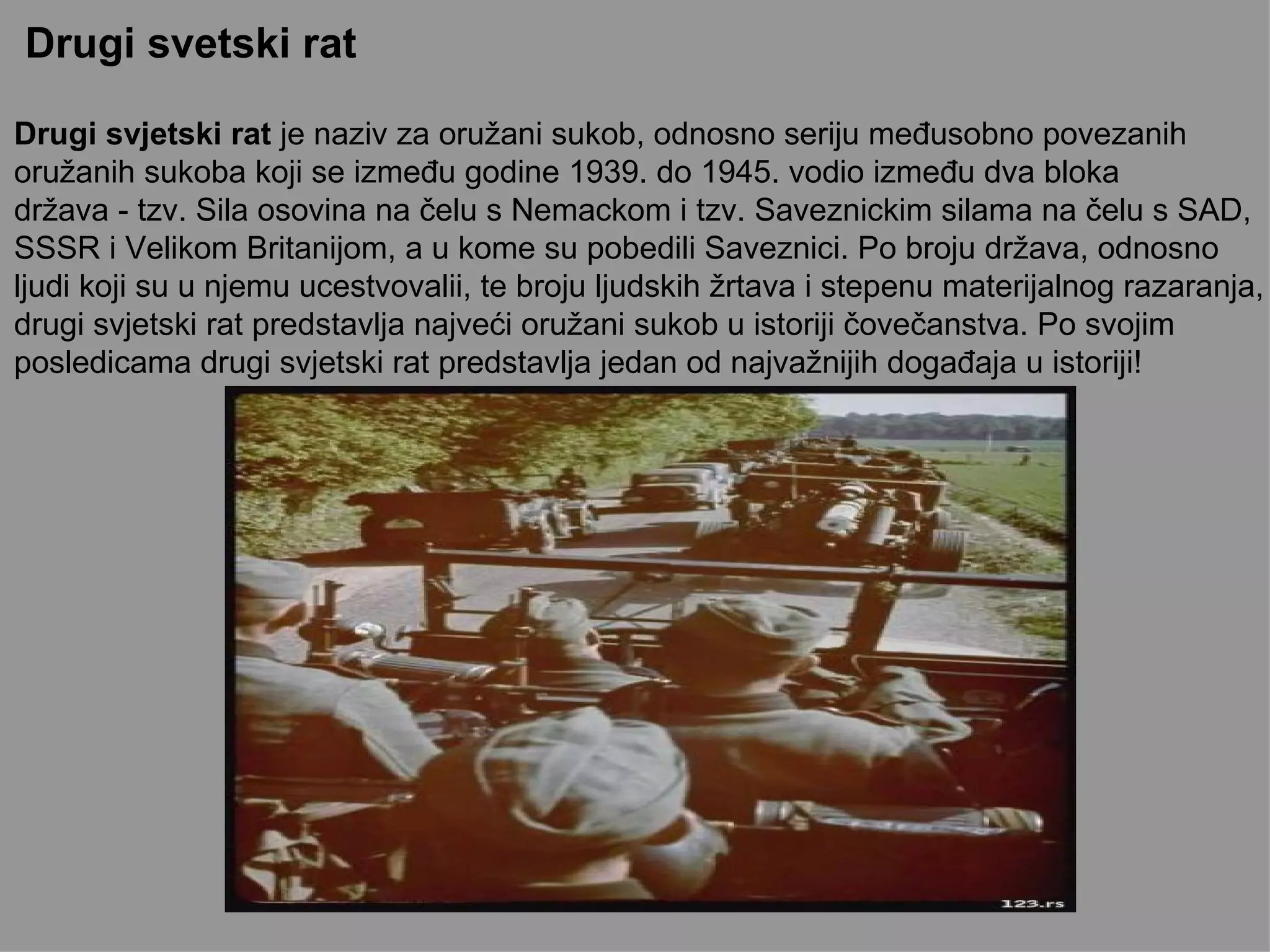 Početak drugog svetskog rata - Đorđe Živković - Velimir Stojanović | PPT