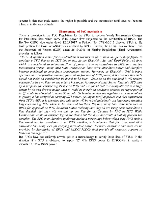Power Grid's Inter-State transmission charges in India | DOCX | Gas and ...