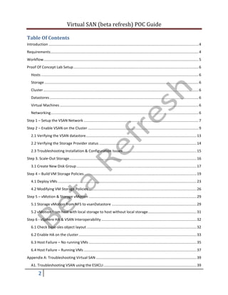 Poc guide vsan | PDF