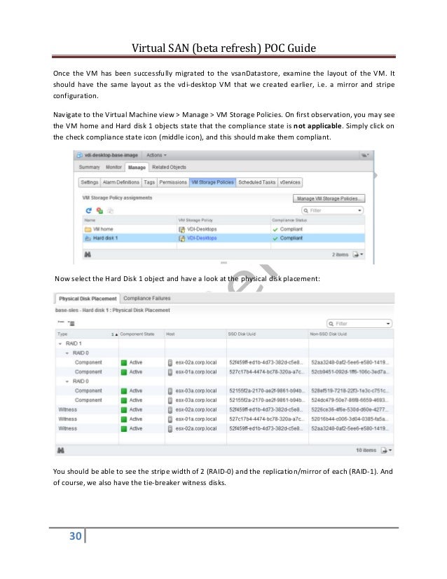 Poc guide vsan