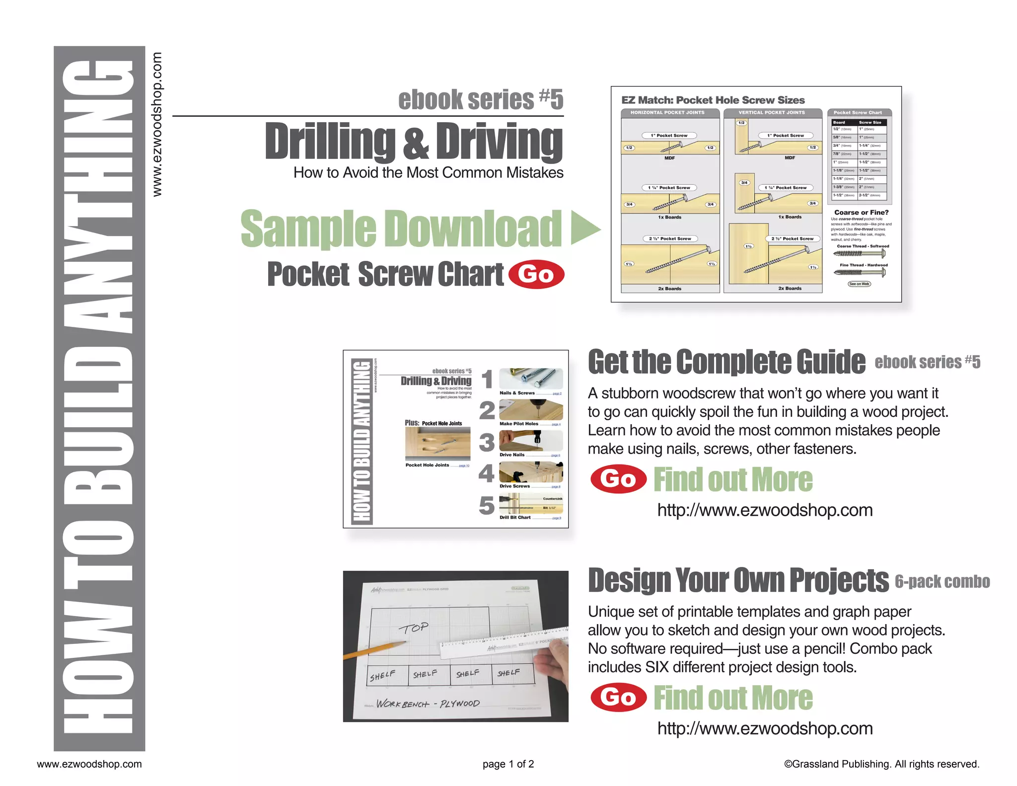 Pocket Hole Screw Chart | PDF
