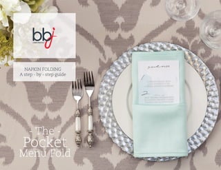 How To: The Pocket Menu Fold | PDF | Bars & Restaurants | Attractions