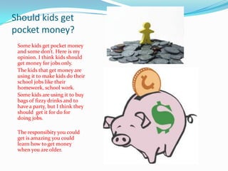 Pocket money | PPTX